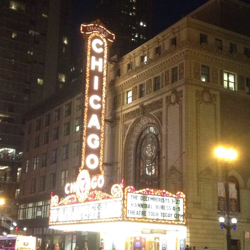 Chicago lite editorial stock image. Image of time, lite - 75111034