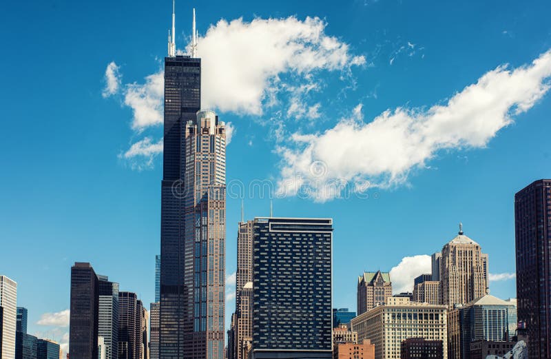 Chicago Modern Architecture Stock Photo - Image of culture, business ...