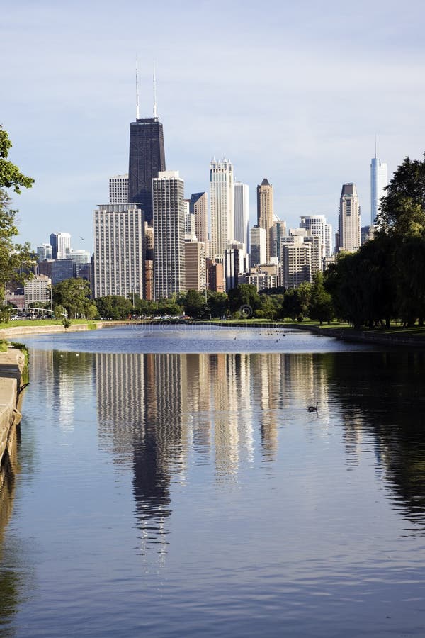Chicago from the North Side Stock Image - Image of lake, downtown: 15843227