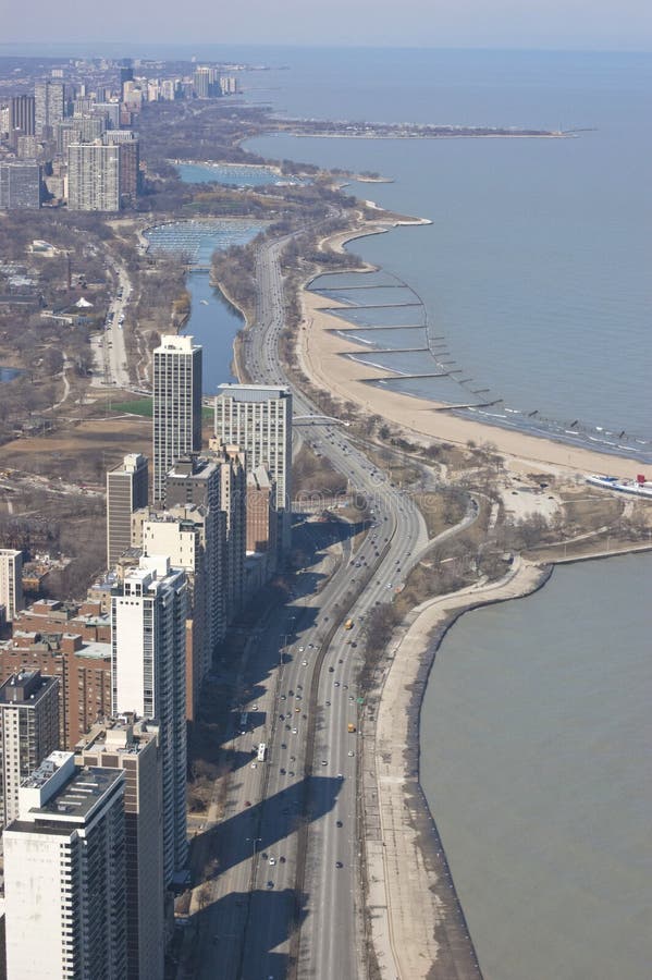 Chicago Northern Shoreline stock image. Image of high - 21995389