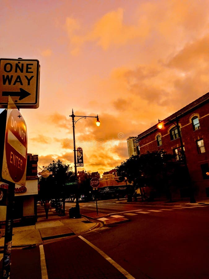 Chicago Northside sunrise editorial stock photo. Image of sunrise ...