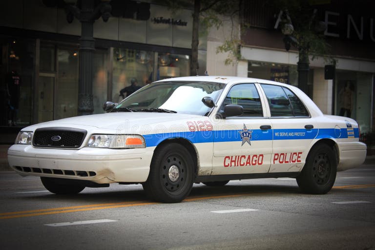 Chicago Police Car editorial stock image. Image of white - 20716994