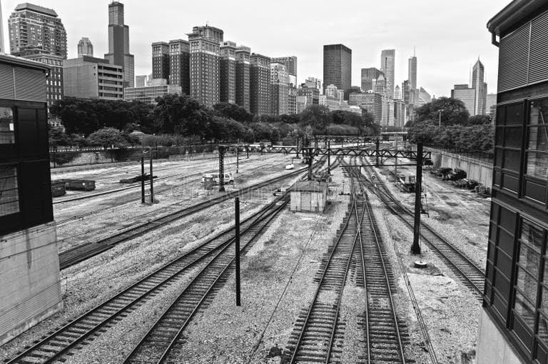 Chicago Railroad stock image. Image of cityscape, city - 15989439