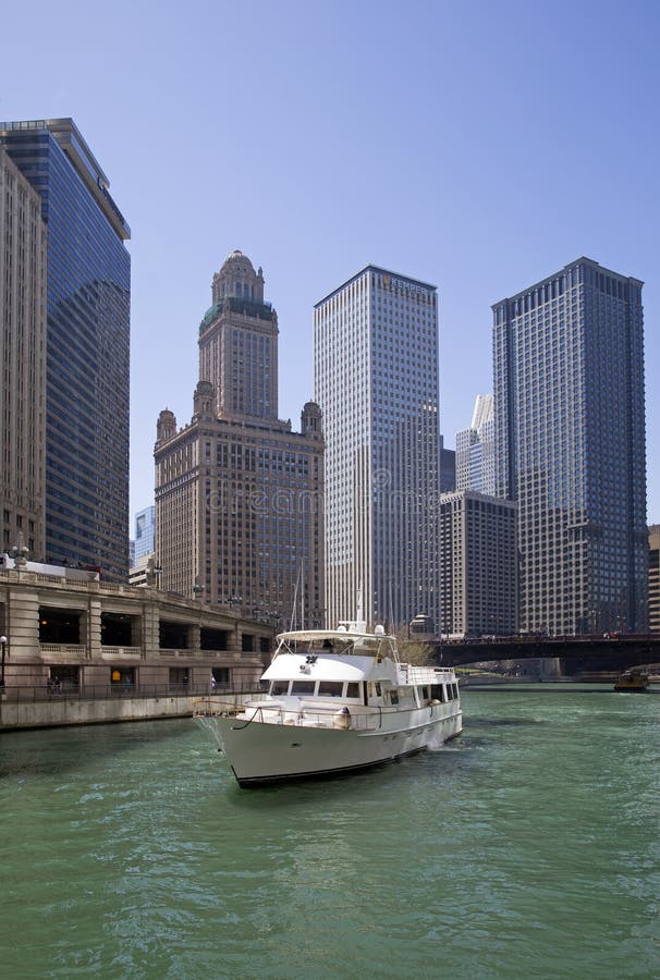 Chicago river view stock photo. Image of chicago, landscape - 70195802