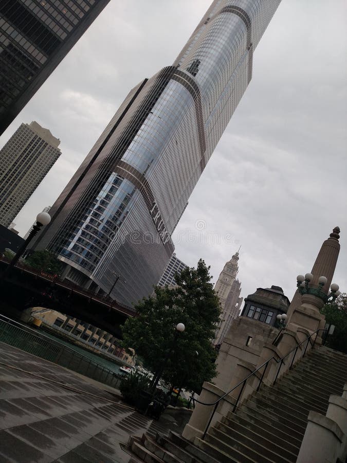 Chicago River Walk stock image. Image of leading, stairs - 63525371