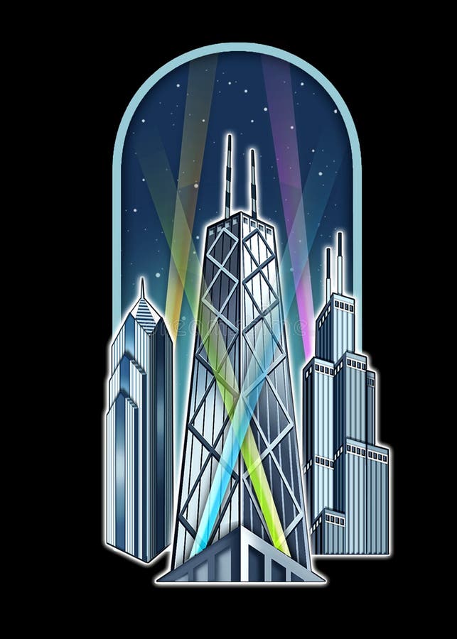 Chicago S Famous Skyscrapers Editorial Stock Photo - Illustration of ...