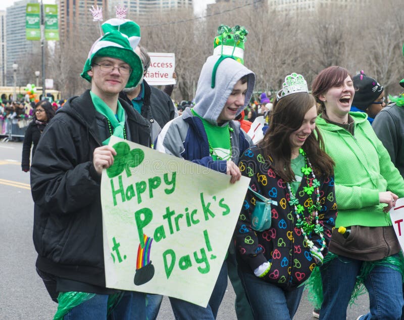 Chicago Saint Patrick Parade Editorial Stock Photo - Image of ...