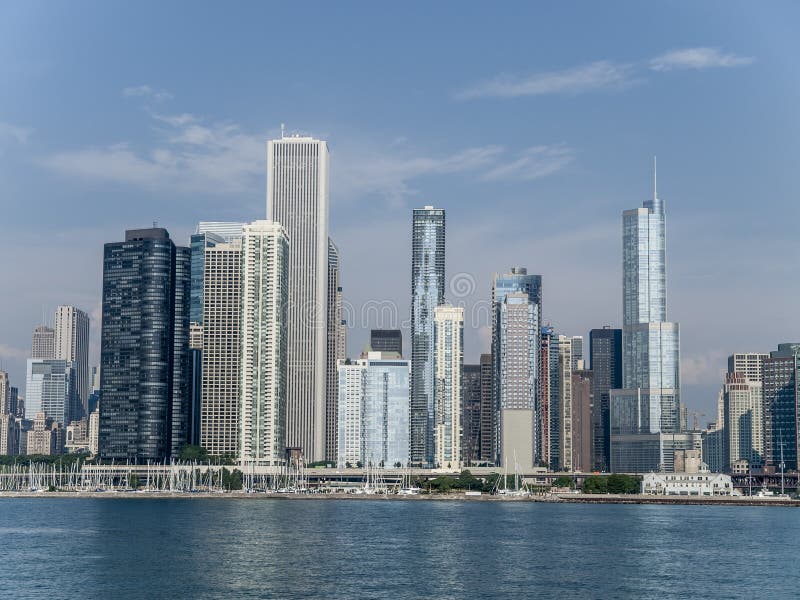 Modern Buildings of Chicago Skyline Editorial Stock Image - Image of ...