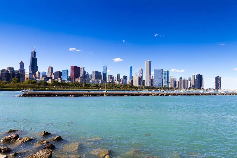 Chicago Skyline stock photo. Image of illinois, concept - 30976474