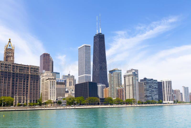 Chicago Skyline stock image. Image of architecture, michigan - 41364553