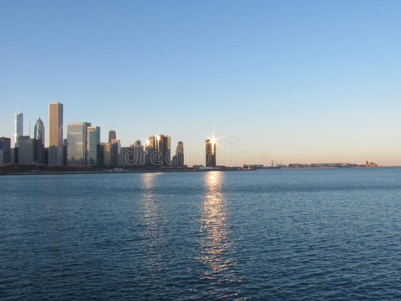 Chicago Skyline stock photo. Image of chicagoland, urban - 38336638