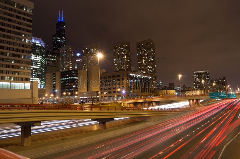 Chicago Skyline stock image. Image of drive, lakefront - 31866383