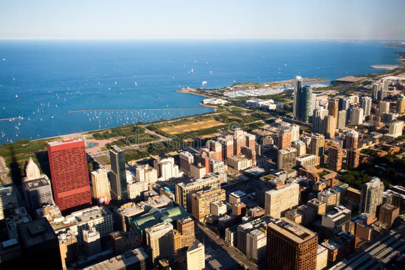 Chicago Skyline in the Late Afternoon Stock Photo - Image of chicago ...