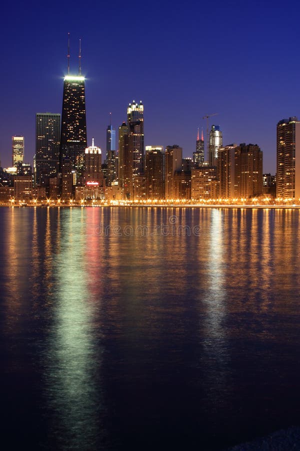 Chicago Skyline from the North Stock Image - Image of chicago ...
