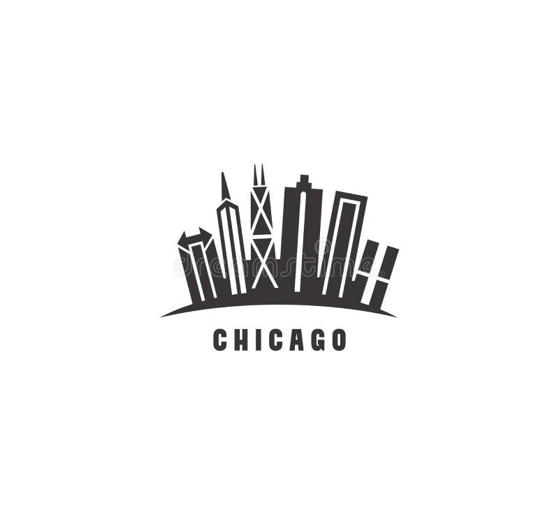 Chicago Logo Design Template Stock Vector - Illustration of american ...
