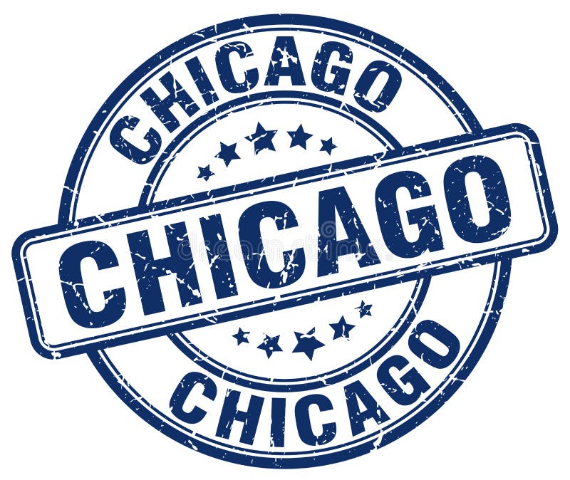 Chicago round ribbon seal stock vector. Illustration of embrance - 90290445