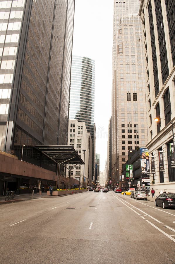 Chicago Street editorial stock image. Image of salle - 46493119