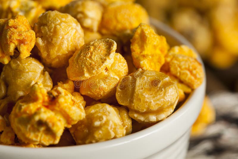 Chicago Style Caramel and Cheese Popcorn Stock Photo - Image of tasty ...