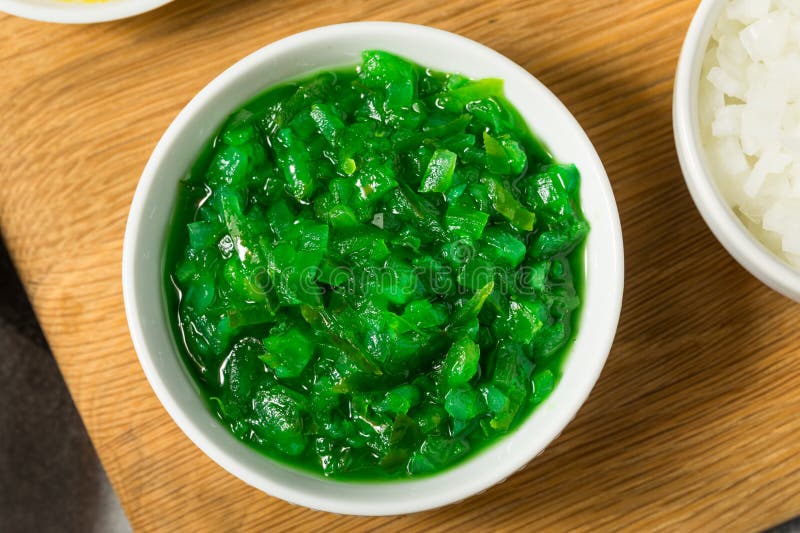 Chicago Style Neon Pickle Relish Stock Image - Image of cucumber ...