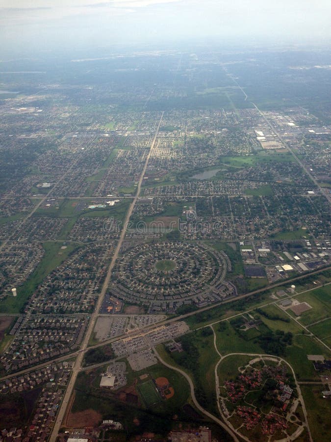 Chicago suburban grid stock photo. Image of vast, sprawl - 68344254