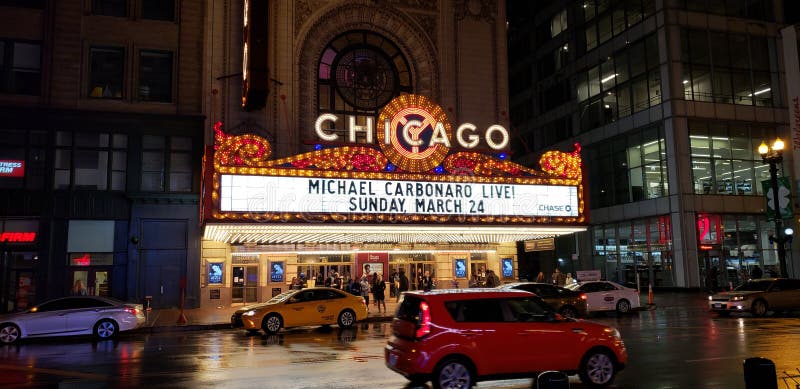 Chicago Theater Signage editorial image. Image of signage - 150615365