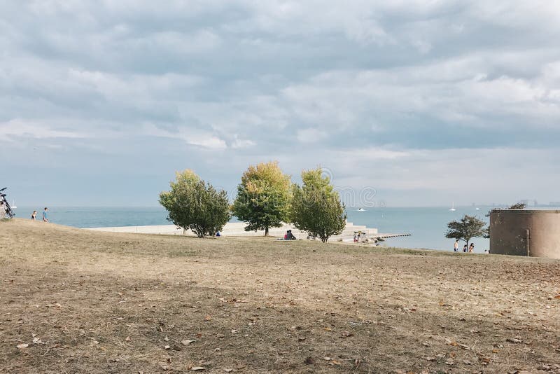 Chicago stock image. Image of trees, chicago, green - 118935571