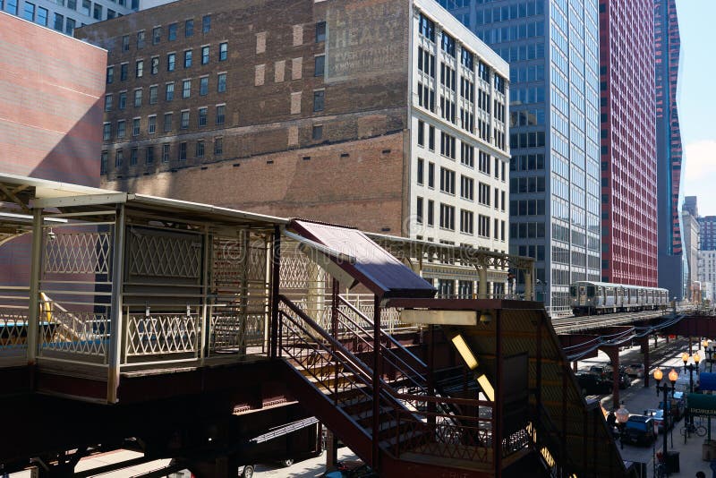 Chicago Transit Authority editorial stock photo. Image of transport ...