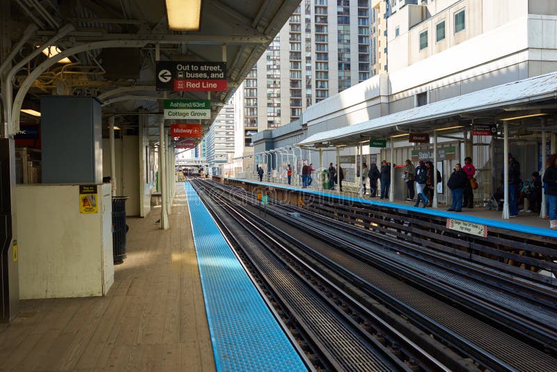 Chicago Transit Authority editorial image. Image of railroad - 95291525