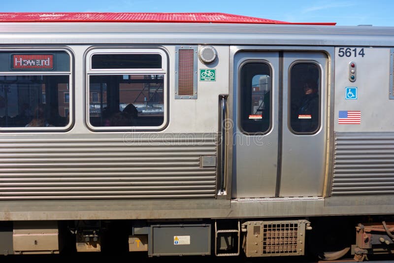 Chicago Transit Authority editorial stock image. Image of window - 95291564