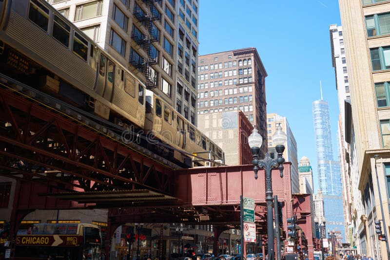 Chicago Transit Authority editorial photo. Image of city - 95291981