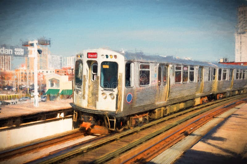 Chicago Transit Authority editorial stock photo. Image of transport ...