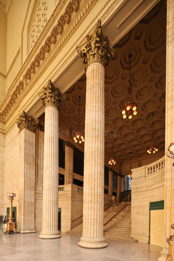 Union Station, Chicago Train Station Stock Photo - Image of ...