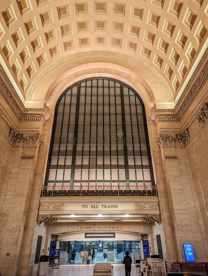 Chicago Union Train Station Indoor Architecture Editorial Photo - Image ...