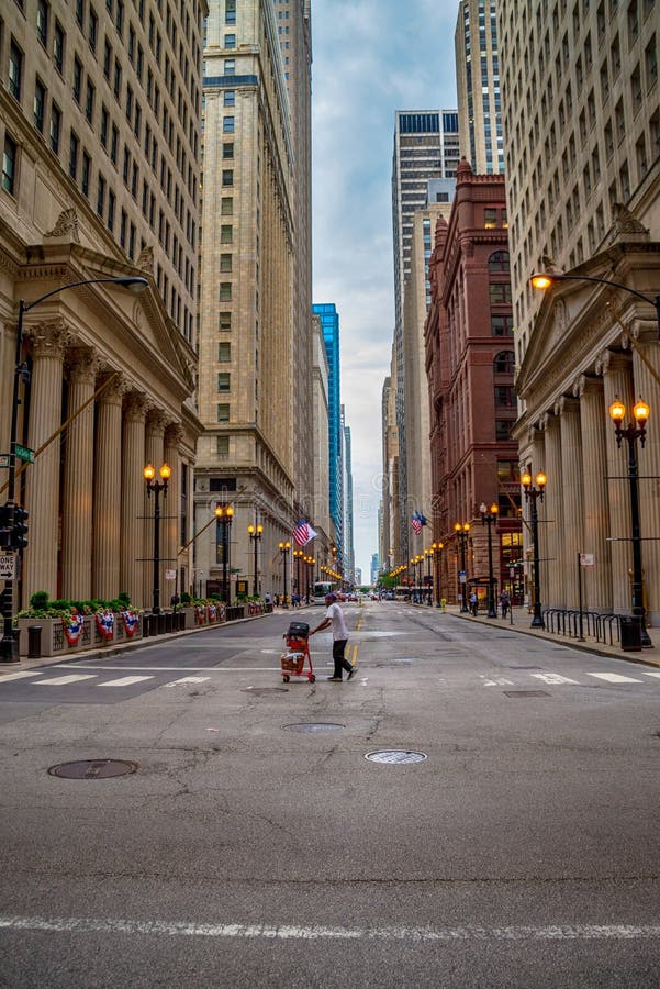 Chicago streets stock photo. Image of decoration, streaks - 1622632