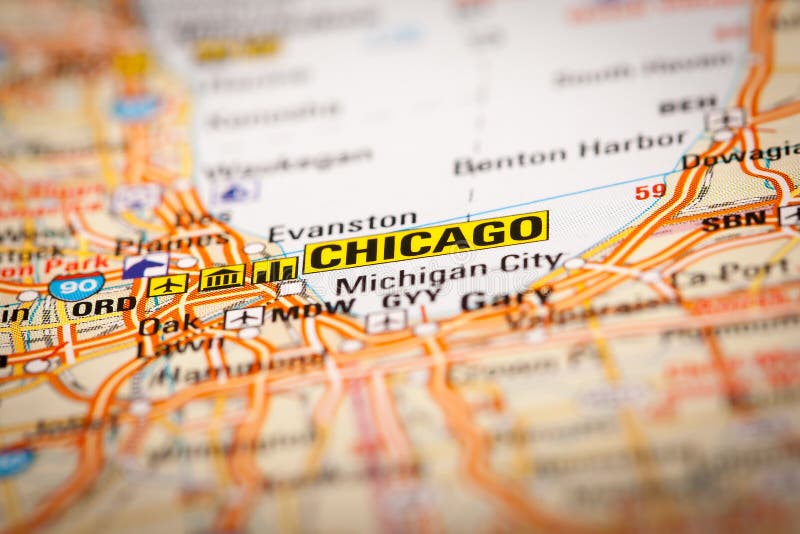 Chicago, USA stock photo. Image of magnification, travel - 40202006