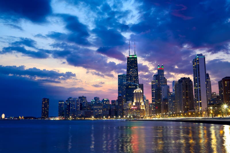 Chicago waterfront stock photo. Image of contemporary - 48491346