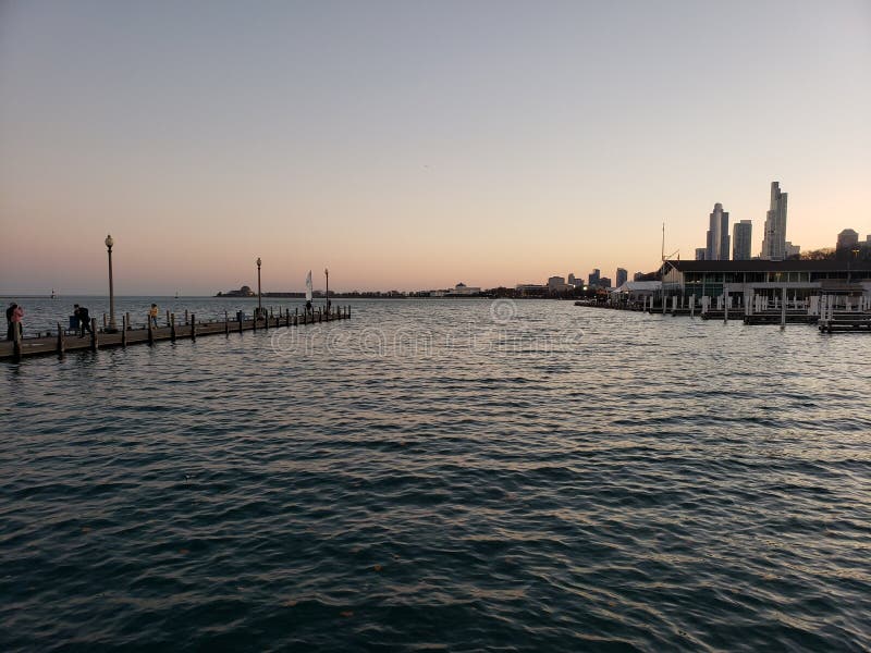 Chicago waterfront view stock photo. Image of coast - 235804112