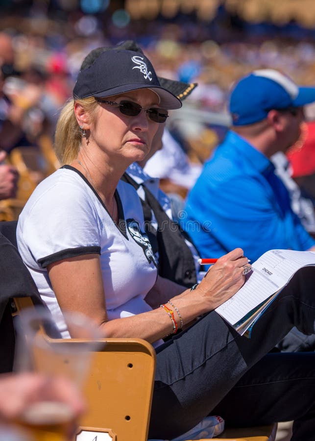 Chicago White Sox Fan Marking a Baseball Game Editorial Photo - Image ...