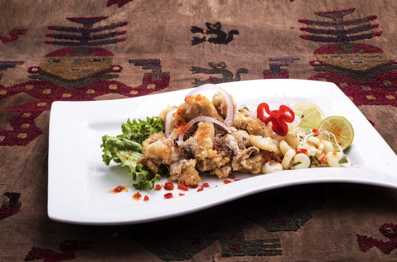 Chicharon De Pescado is a Peruvian Food of Fried Marinated Fish with ...