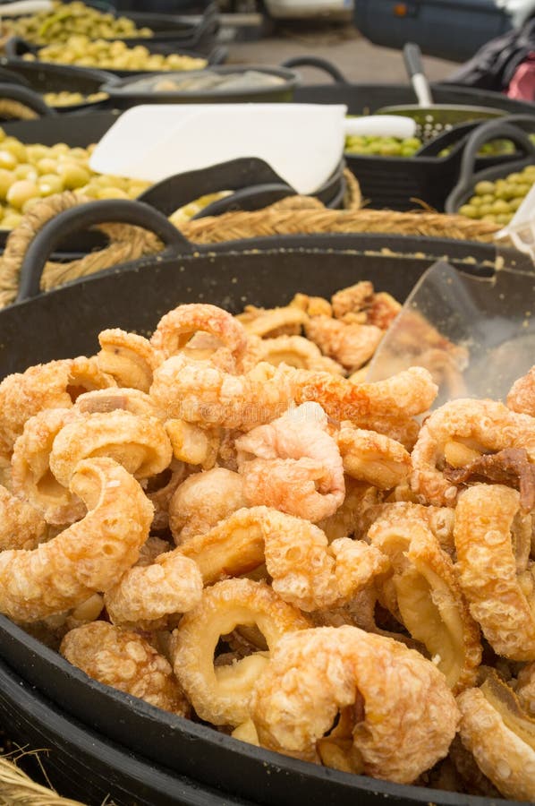 Chicharrones stock image. Image of cuisine, stall, fresh - 35165239