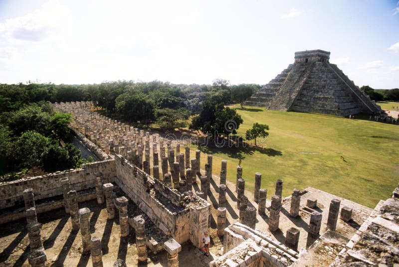 Chichen Itza, Yucatan, Mexico Kukulkan Temple Stock Image - Image of ...