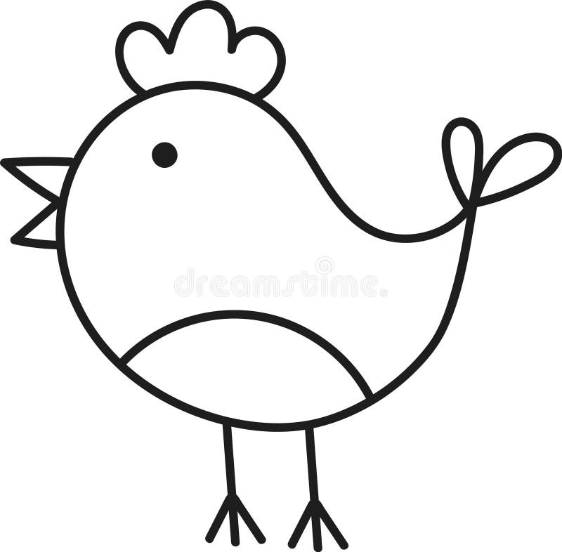 Chick Bird Doodle stock vector. Illustration of chick - 307705907 Chick Bird Doodle stock vector. Illustration of chick - 307705907