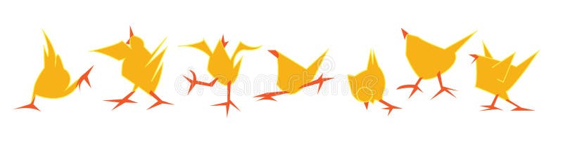 Chick Cartoon Patern stock vector. Illustration of graphic - 75086962