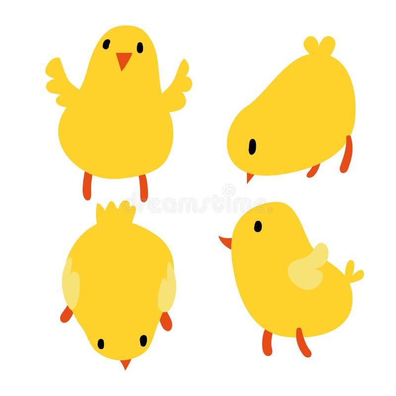 Chick Character Vector Design Stock Vector - Illustration of chick ...