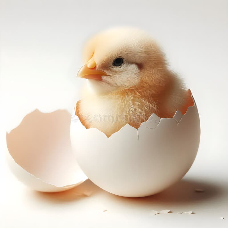 Chick Coming Out Egg Stock Illustrations – 128 Chick Coming Out Egg ...