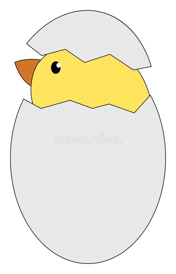 Chick Coming Out Egg Stock Illustrations – 77 Chick Coming Out Egg ...