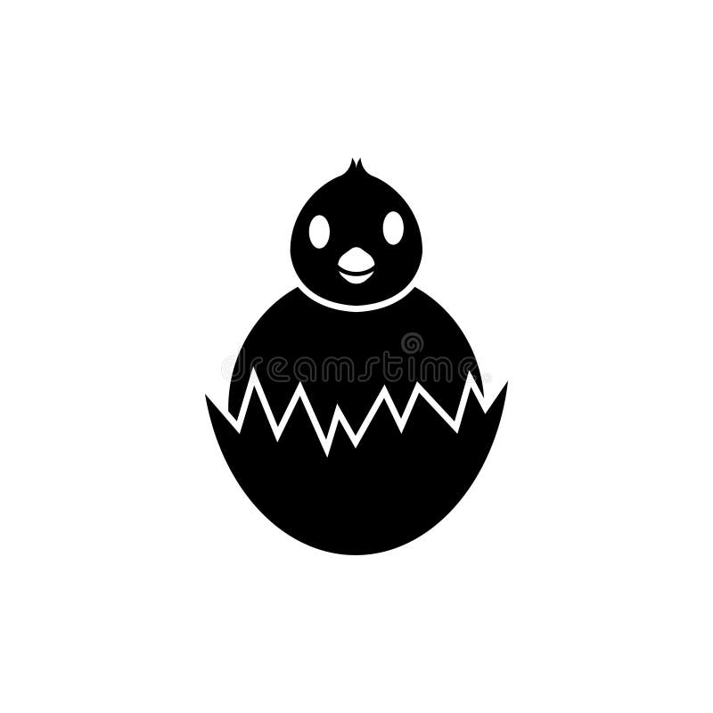 Chick Hatch Icon Design Template Vector Isolated Stock Vector ...