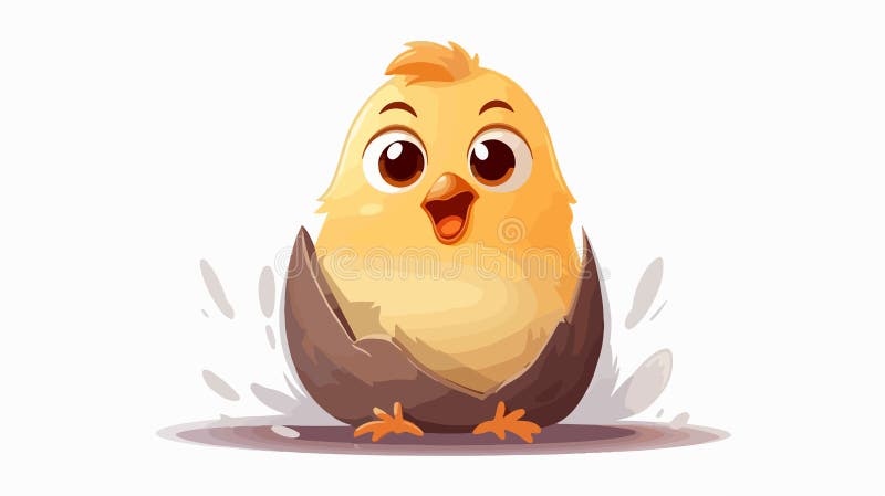 Chick Hatching from Egg, Development of Poultry Stock Vector ...