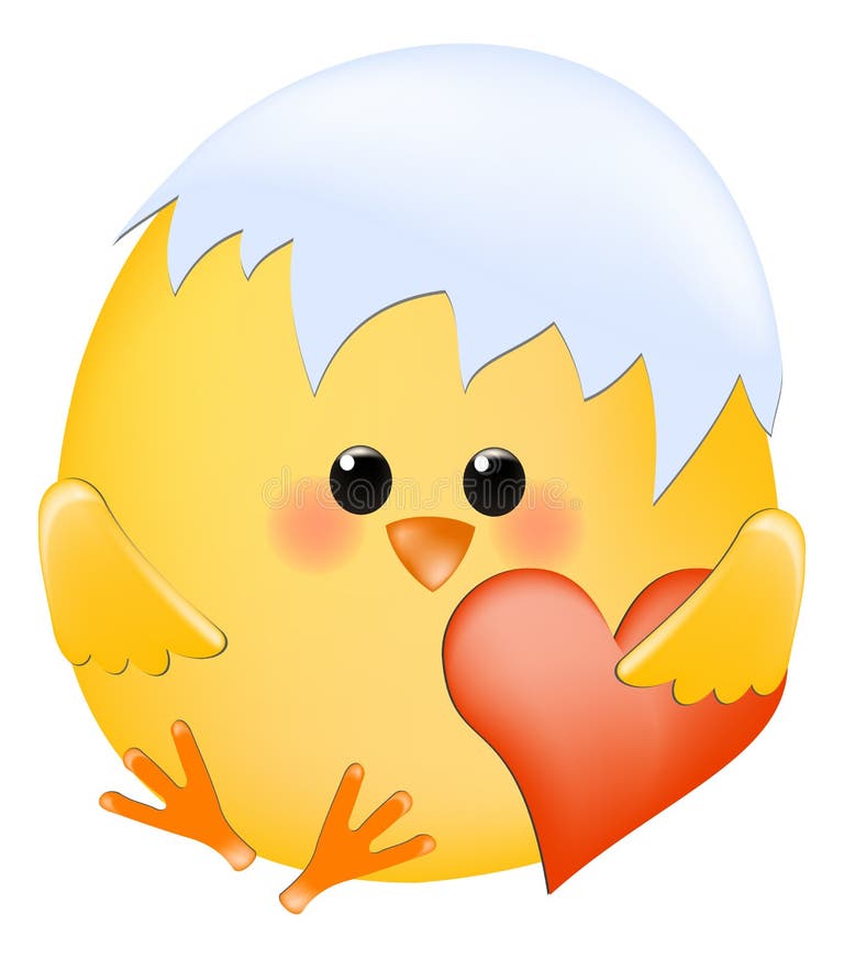 Cartoon Chick Heart Stock Illustrations – 1,338 Cartoon Chick Heart ...