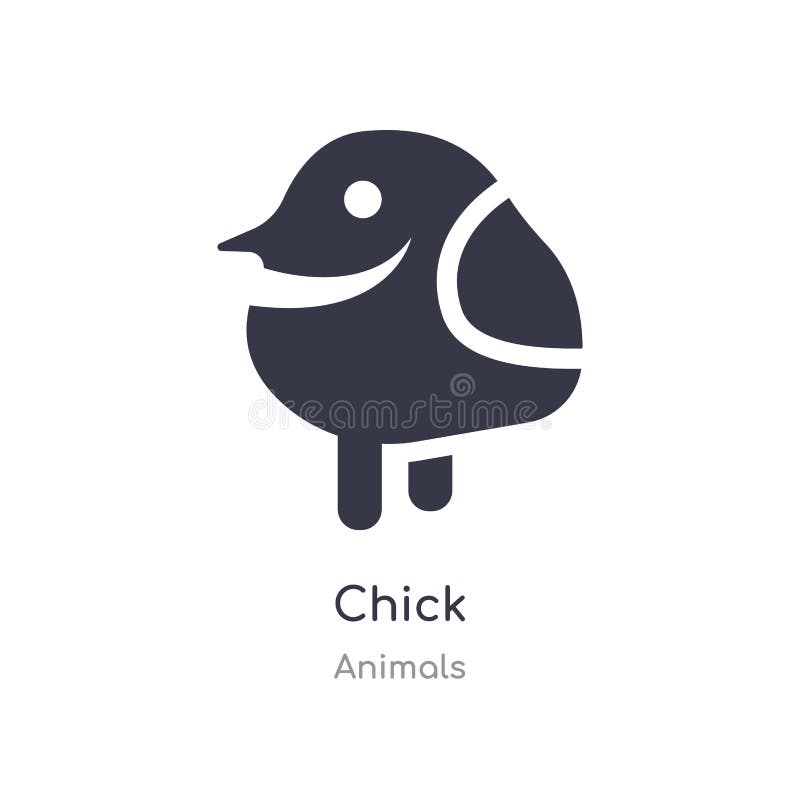 Chick Icon. Isolated Chick Icon Vector Illustration from Animals ...